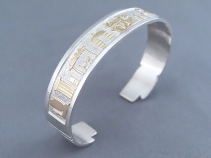 Gold & Silver 'Storyteller' Bracelet by Robert Taylor - Native American ...