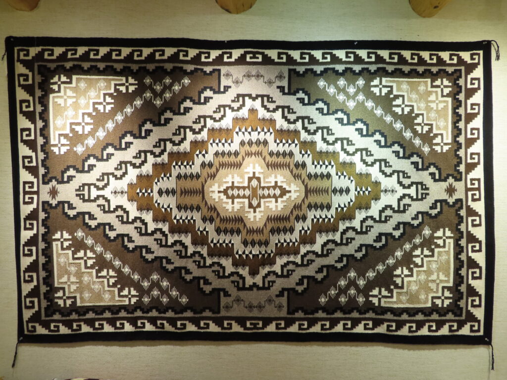 Two Grey Hills Rug by Betty Charley - Large Two Grey Hills Rug