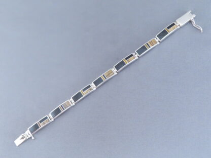 Multi-Stone Inlay Link Bracelet - Native American Jewelry